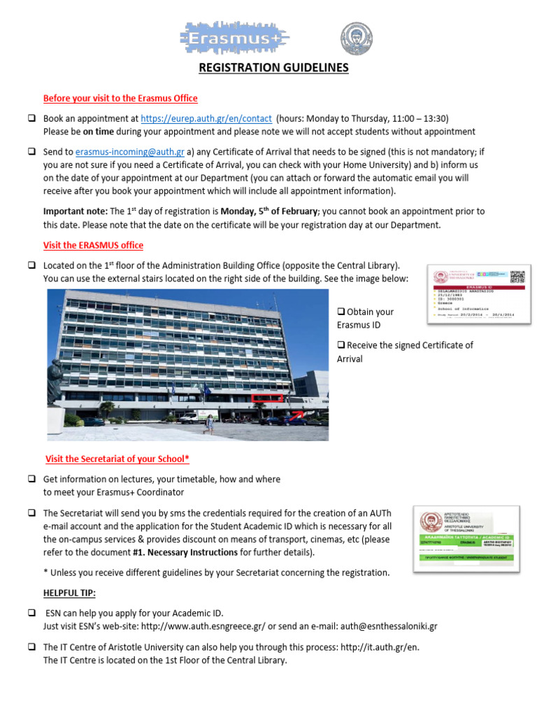 Registration Guidelines (Spring) | PDF