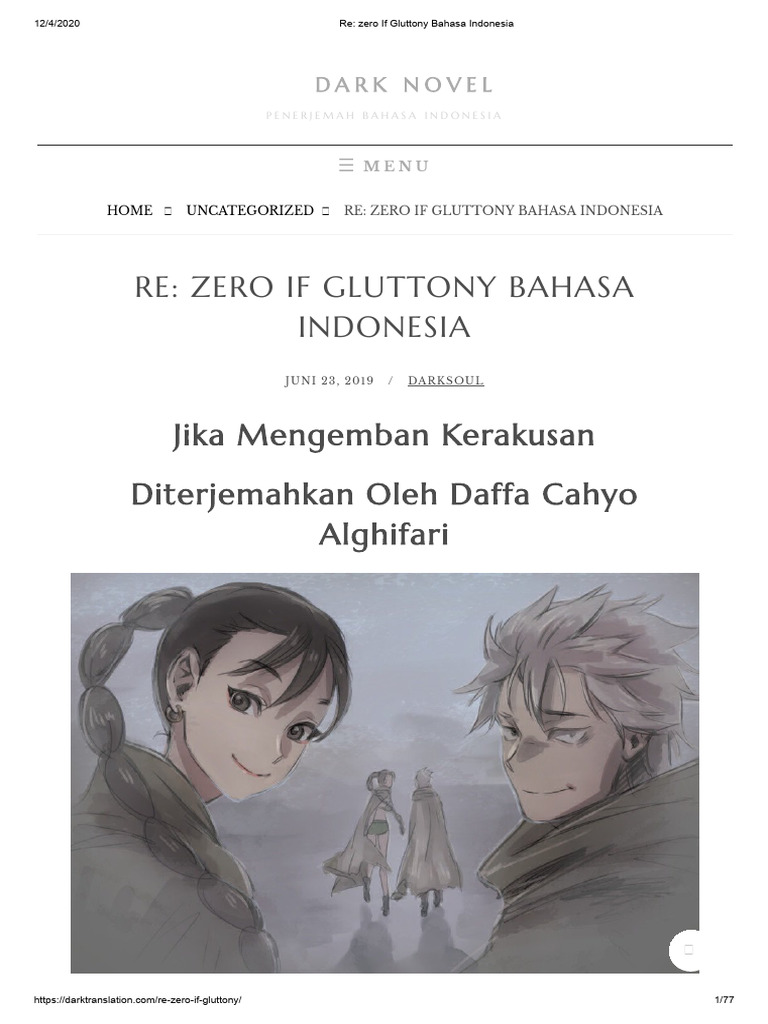 Re Zero If Gluttony | PDF