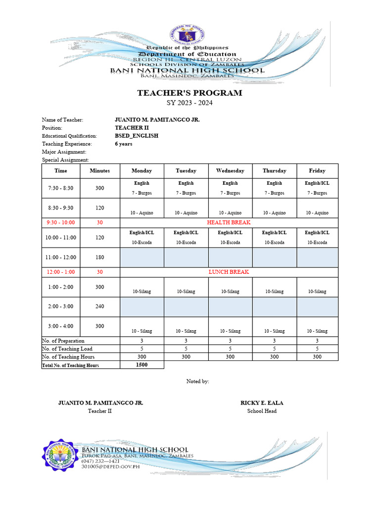 Sir-Yuan-Class Program | PDF