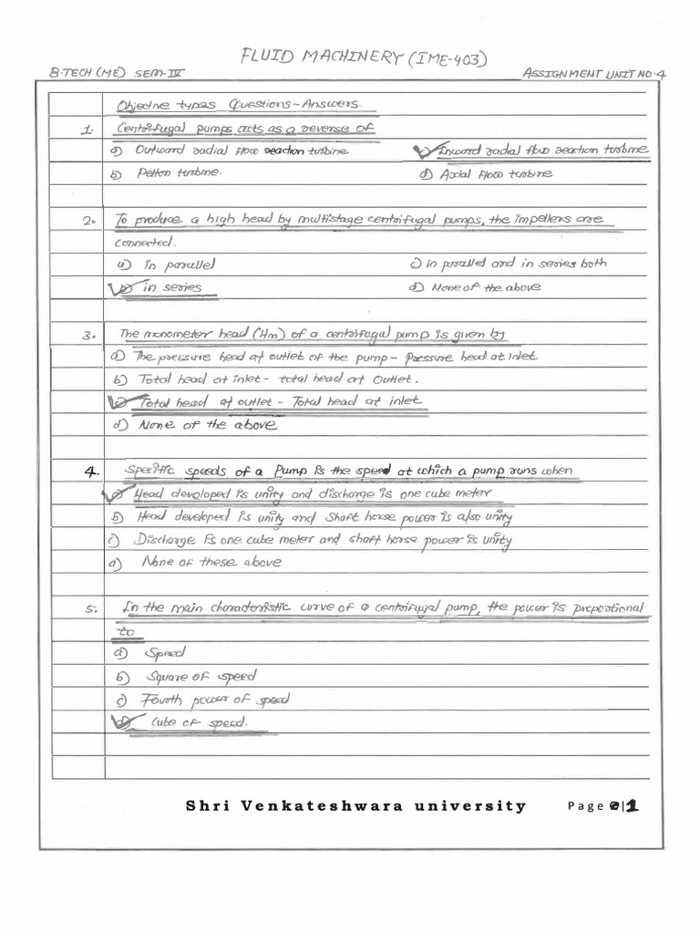 Fluid - Machinery Unit 4 | PDF