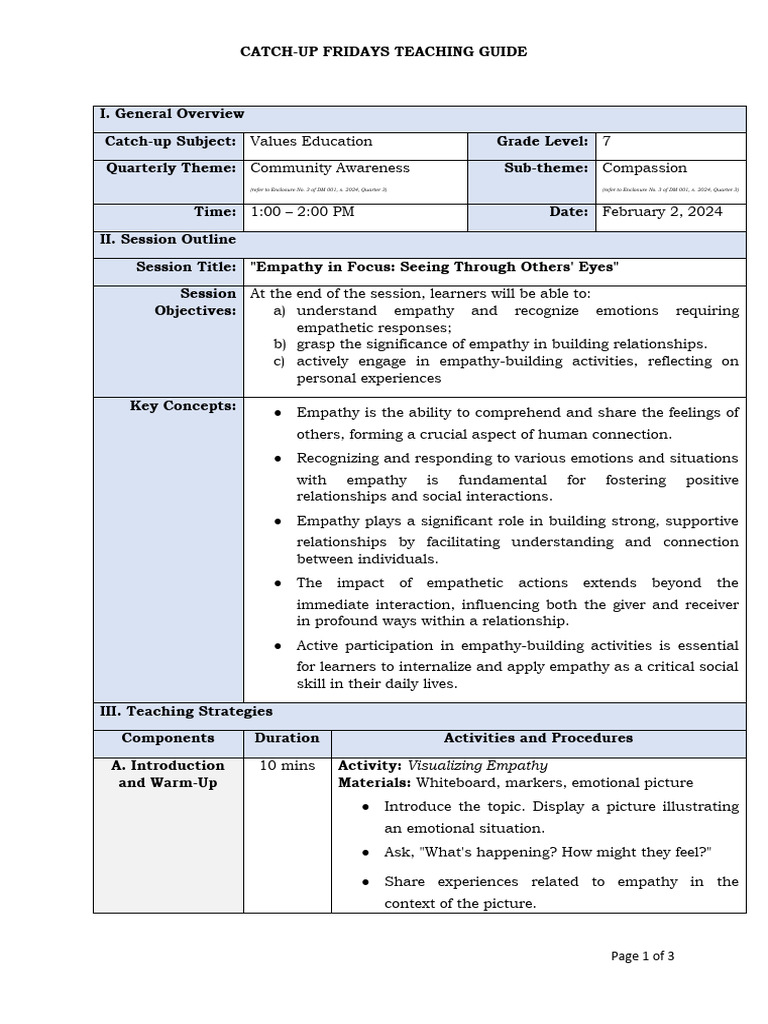 TG - Values Ed 7 Sample | PDF