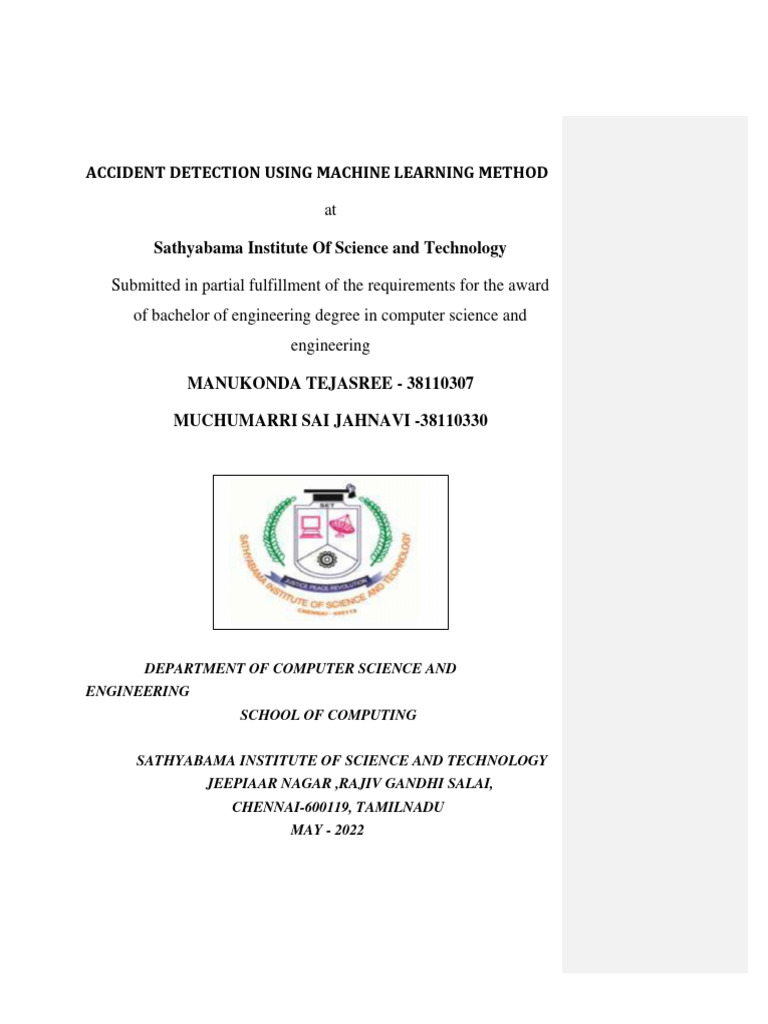 1822 B.E Cse Batchno 157 | PDF | Machine Learning | Statistical Classification