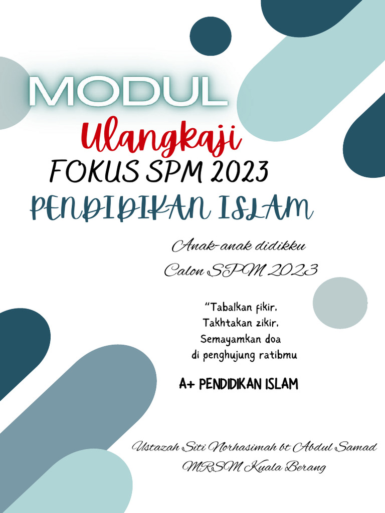 Modul Ulangkaji MRSM Kuala Berang | PDF