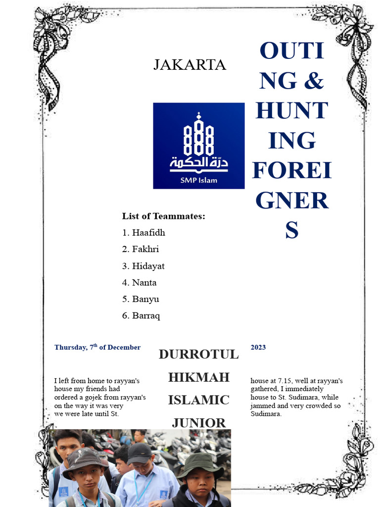 Outing Report Form Haafidh Team | PDF