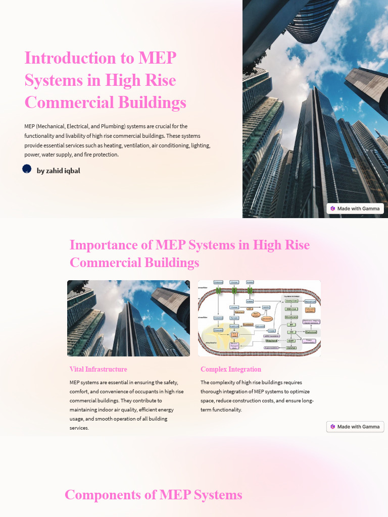 Introduction To MEP Systems in High Rise Commercial Buildings | PDF ...