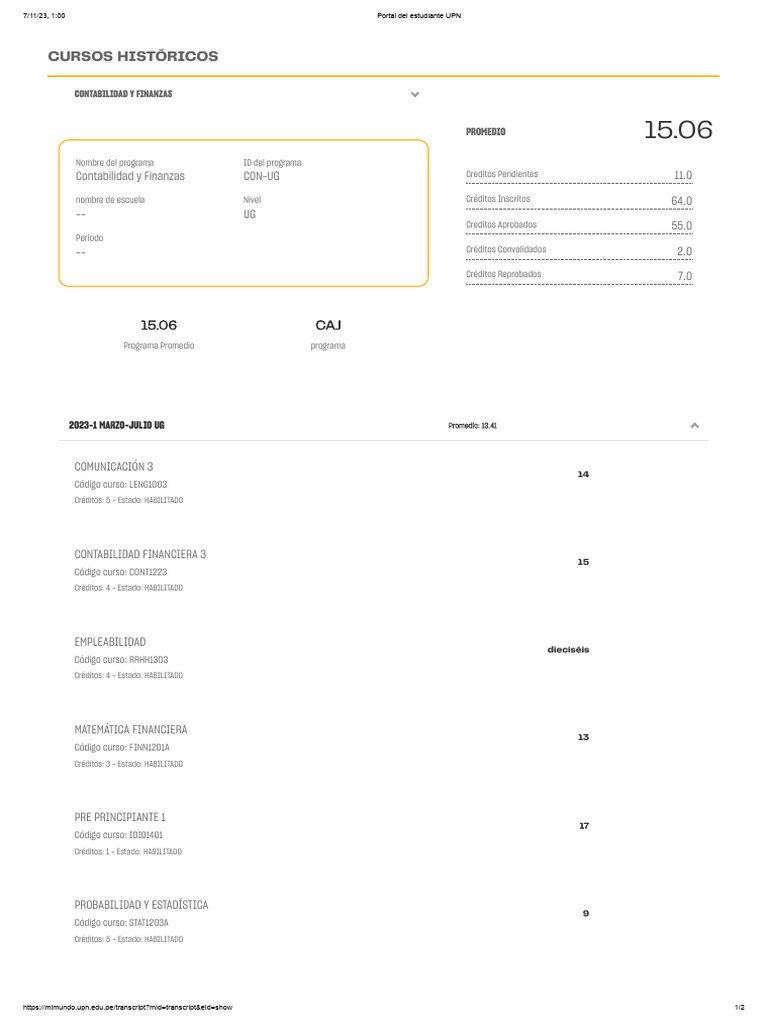 Portal Del Estudiante UPN | PDF | Dinero | Industrias de servicio