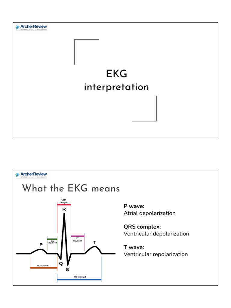 Ekg Interpretation | PDF | Electrocardiography | Cardiology