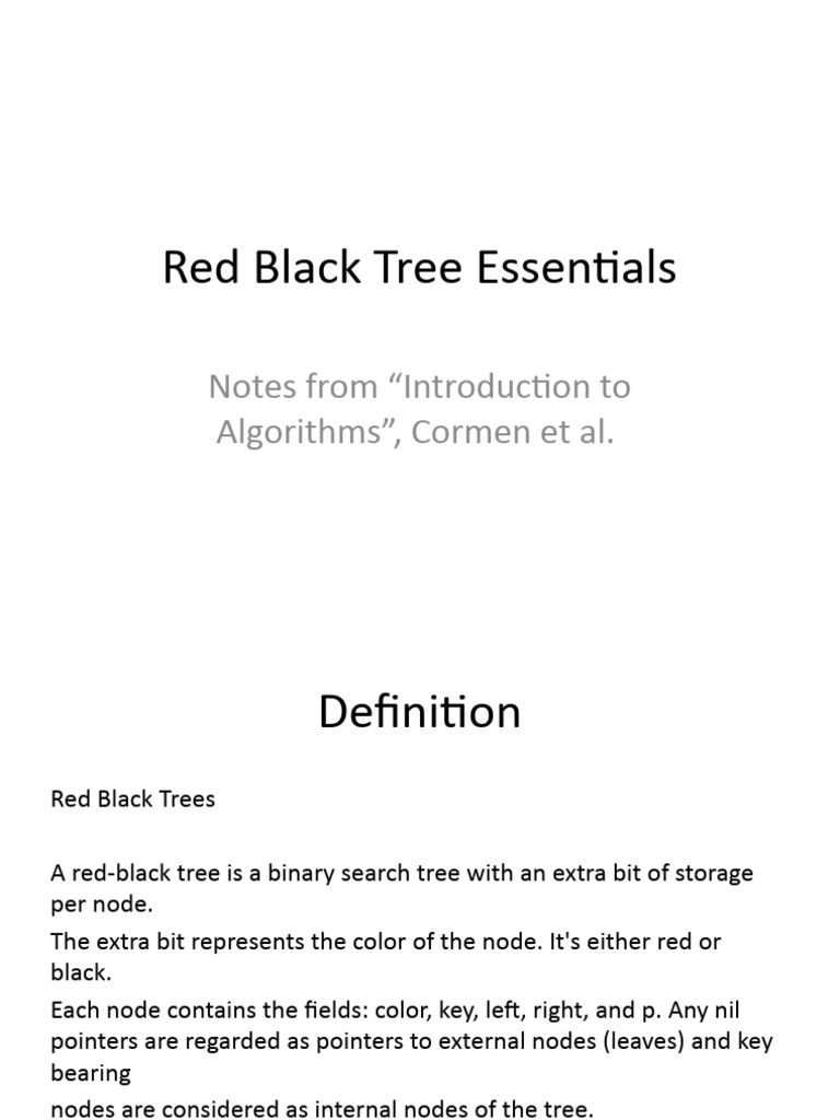 06 RedBlackTrees | PDF | Algorithms | Theoretical Computer Science