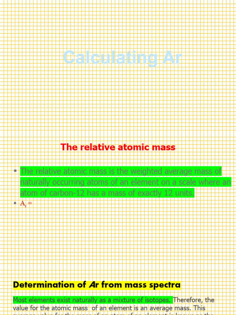 Calculating Ar | PDF | Science & Mathematics