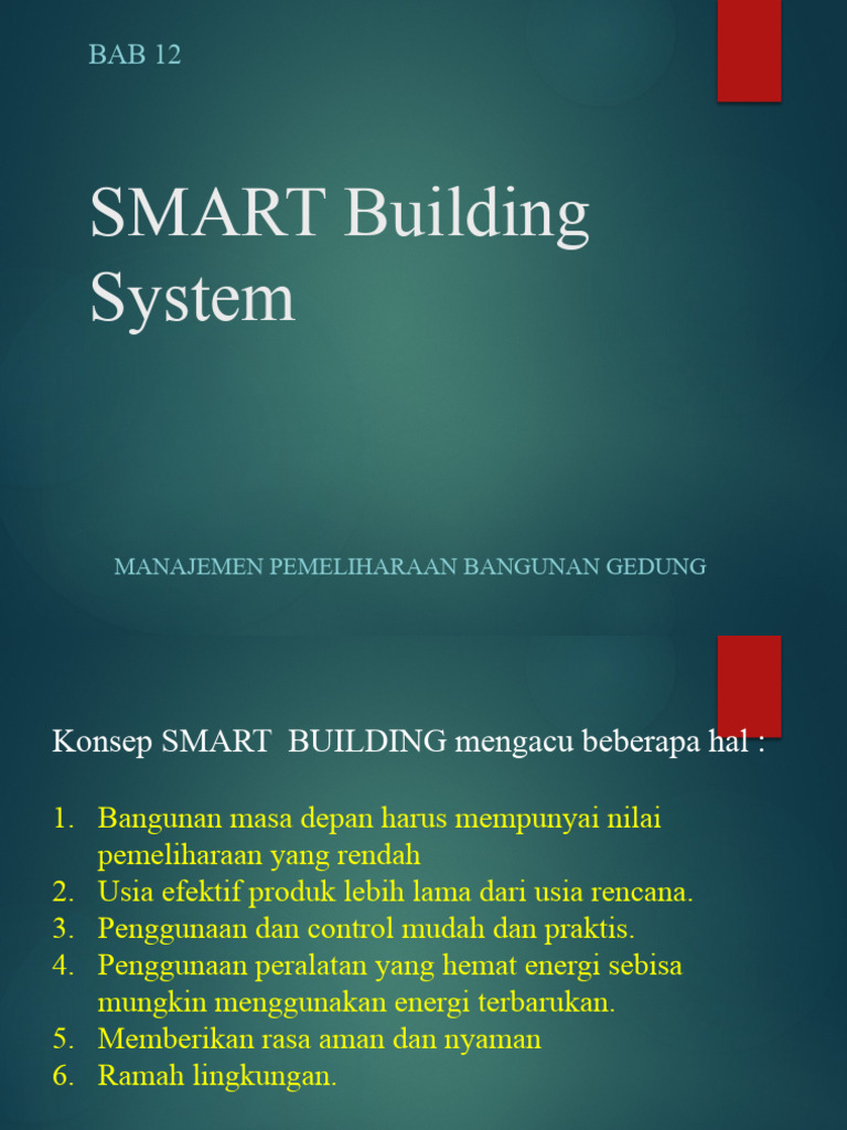 Bab 12 Smart Building System | PDF