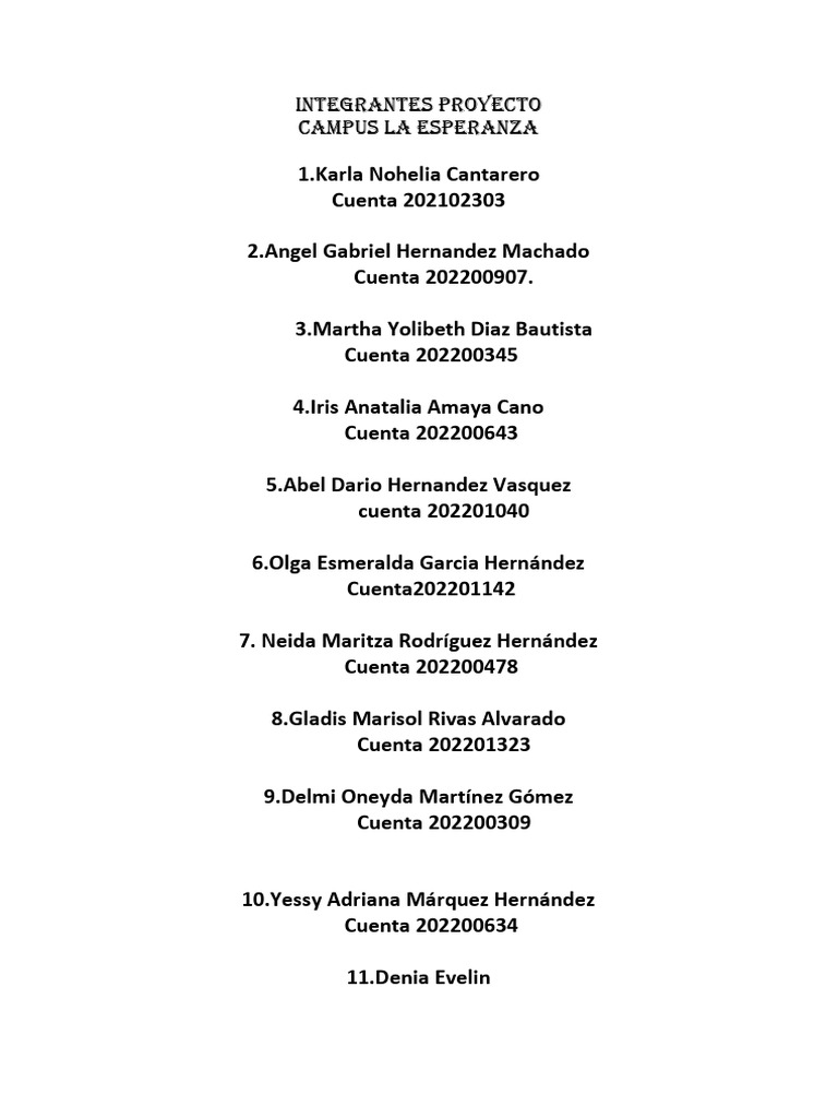 Grupo Proyecto | PDF