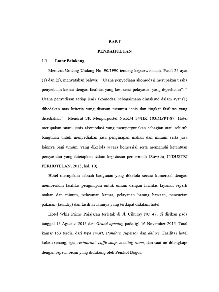 Sistematika Penulisan Laporan PKL Tata Boga 2023-2024 | PDF