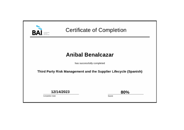 Certificate of Completion | PDF