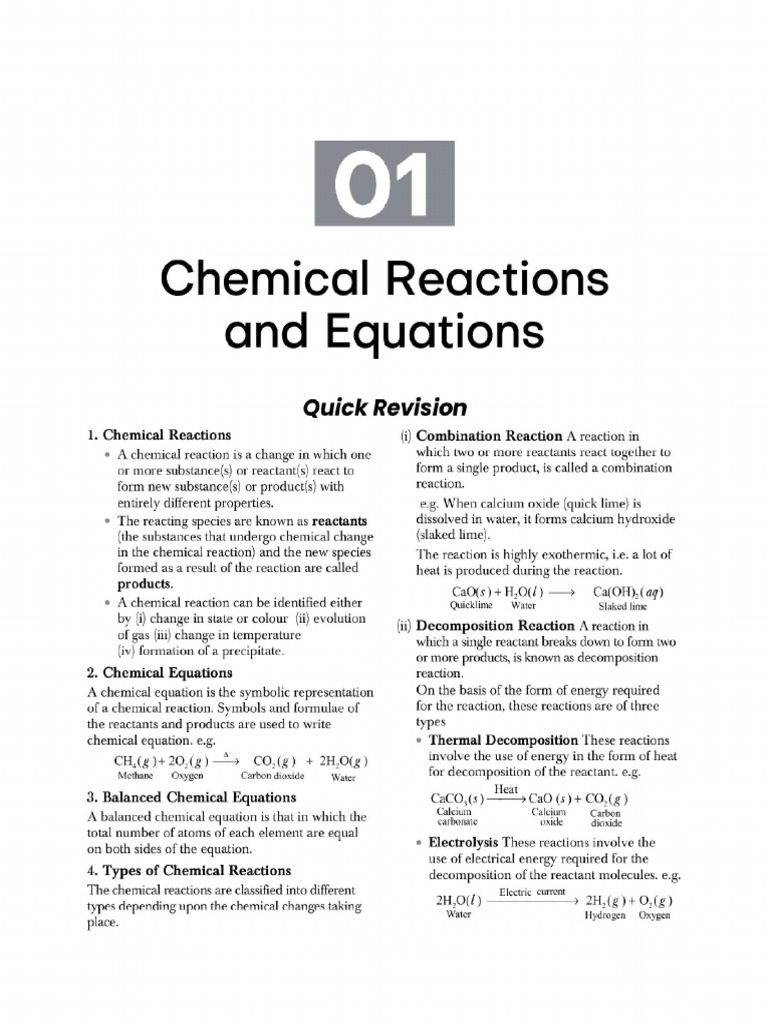 Chemical Reaction | PDF