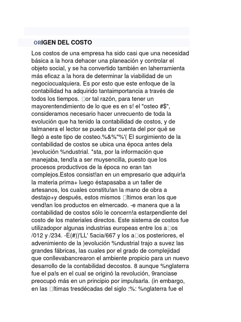 Contabilidad de Costos | PDF | Costo | Contabilidad de costos