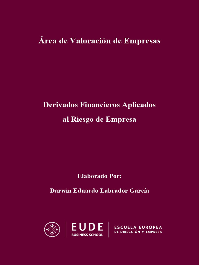 Caso Preactico #23 Derivados Fianacieros Aplicados Al Riesgo de Empresa, Darwin Labrador | PDF ...