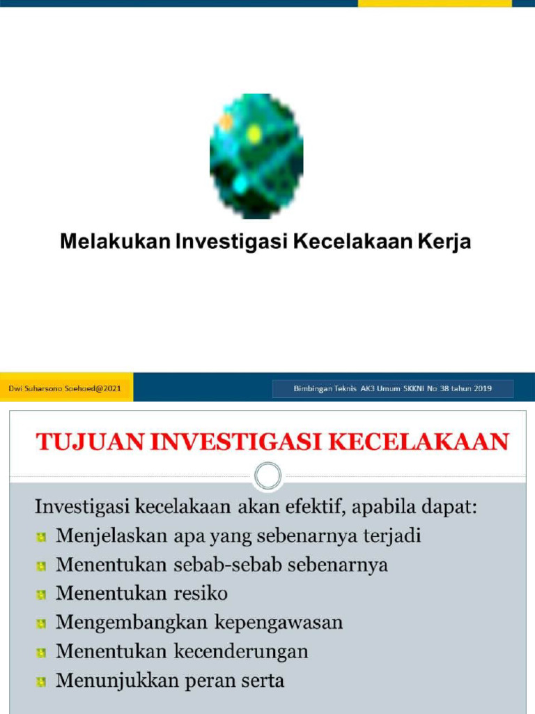 Melakukan Investigasi Kecelakaan Kerja Presentation | PDF