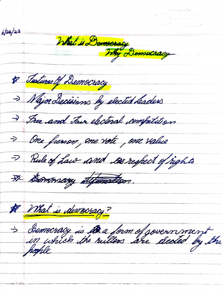 Civics Class 9 Notes Chapter 1 Cbse | PDF