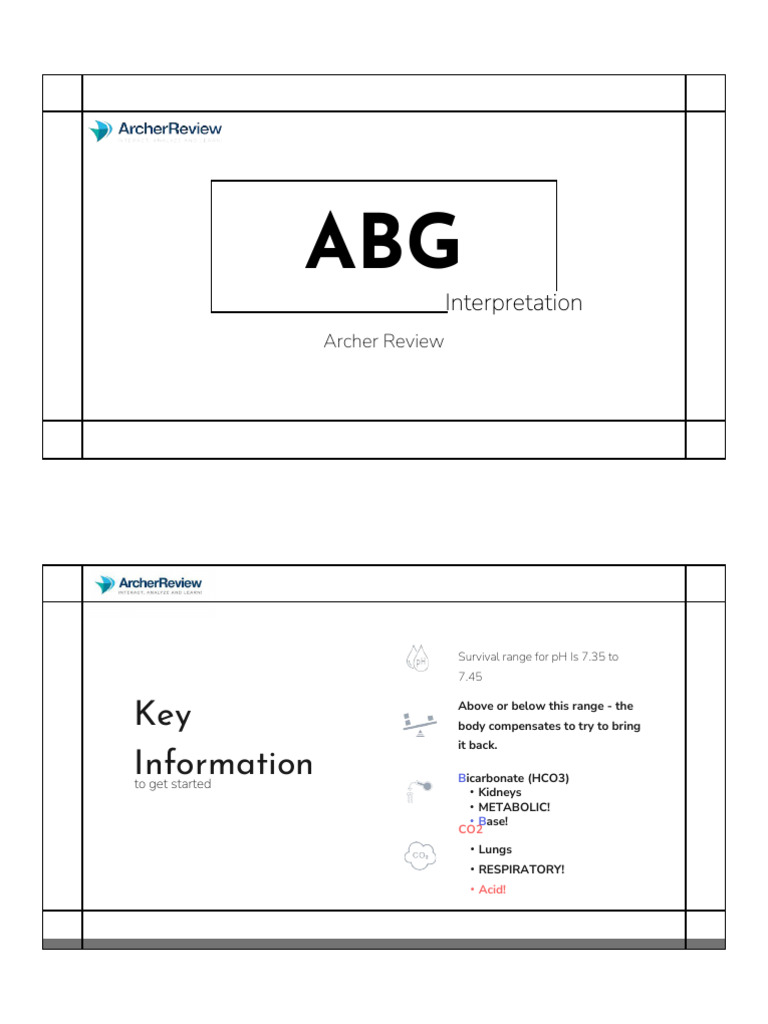 ABG Interpretation | PDF | Bicarbonate | Causes Of Death