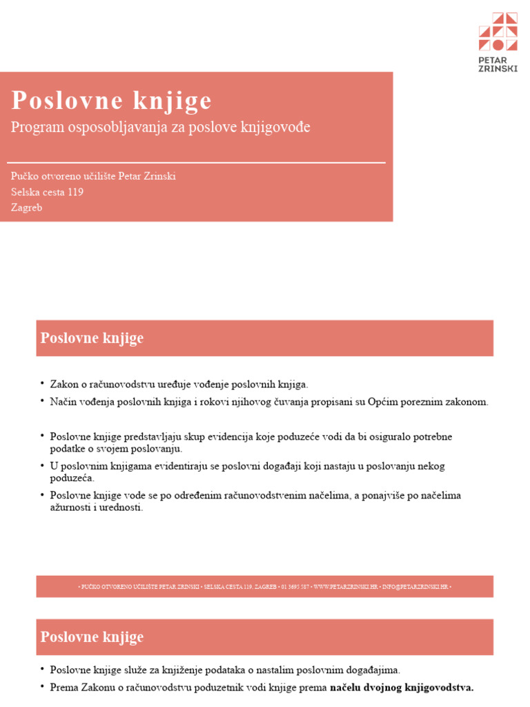 p02 Poslovne Knjige | PDF