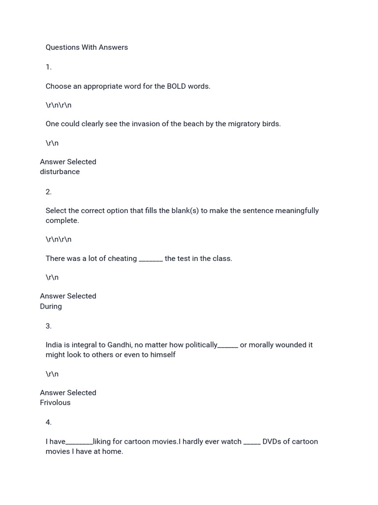 Infosys Test 1 (2020-2021) | PDF | Question