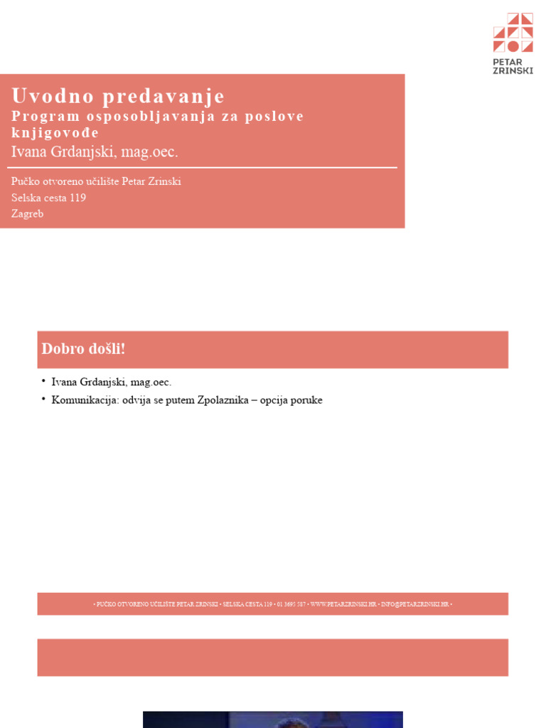 p00 Uvodno Predavanje | PDF