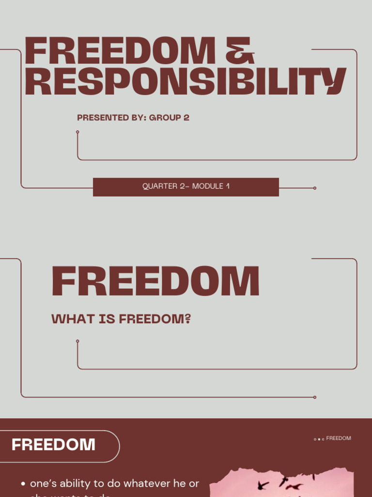 Freedom and Responsibility | PDF | Morality | Psychology