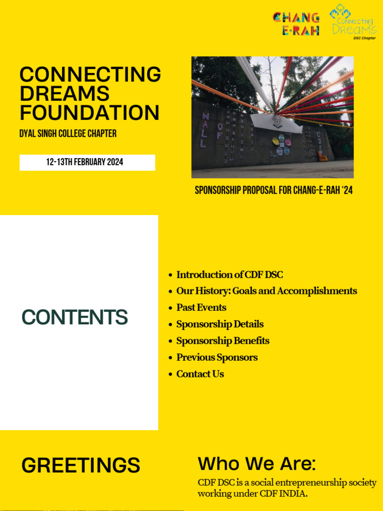 Sponsorship Proposal Chang-E-Rah 2024 | PDF | Mass Media