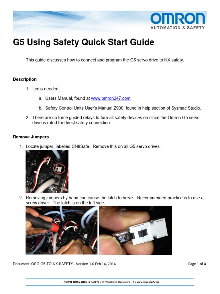 G5 To NX SAFETY - QuickStartGuide - 201402 | PDF | Input/Output | Parameter (Computer Programming)