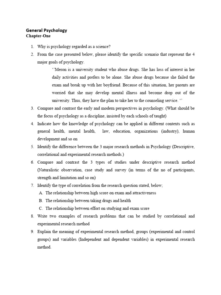 Neral Psychology 1 | PDF | Perception | Psychology