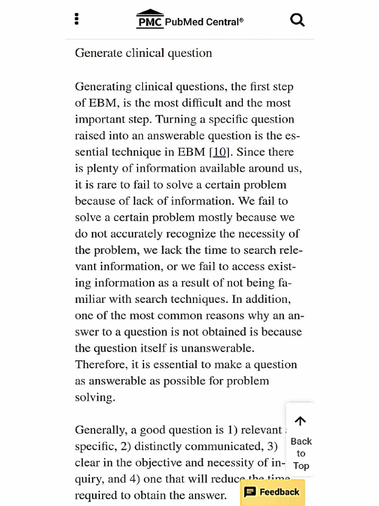 Ebm Steps Made Easy | PDF | Evidence Based Medicine | Systematic Review