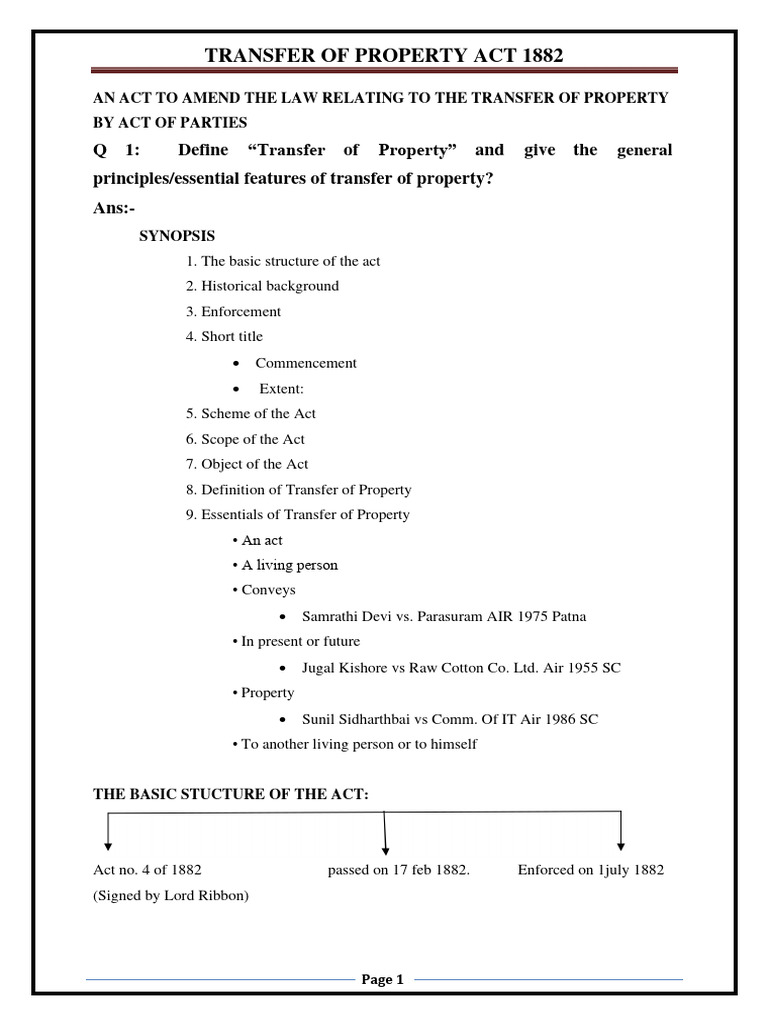 Law of Property and Easement-NOTES | PDF | Property | Real Property