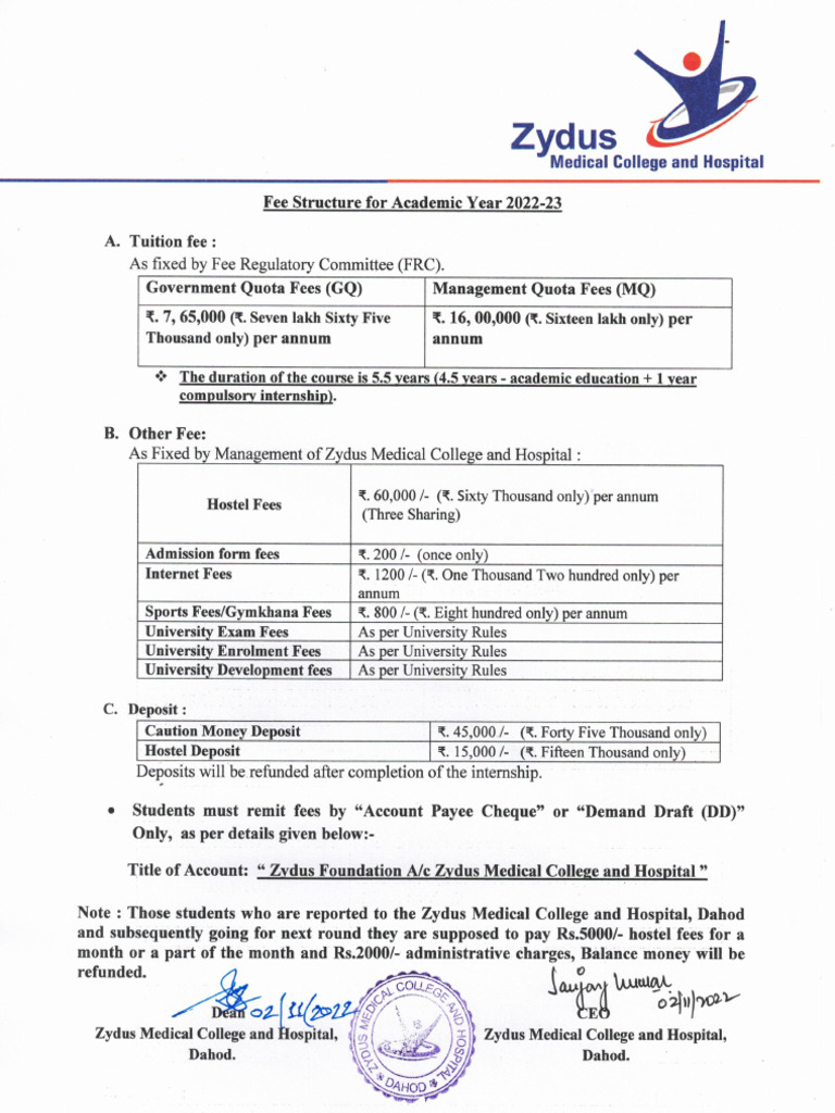 Fees Structure | PDF