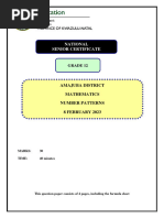 Number Patterns, Sequences and Series Grade 12 Notes - Mathematics ...