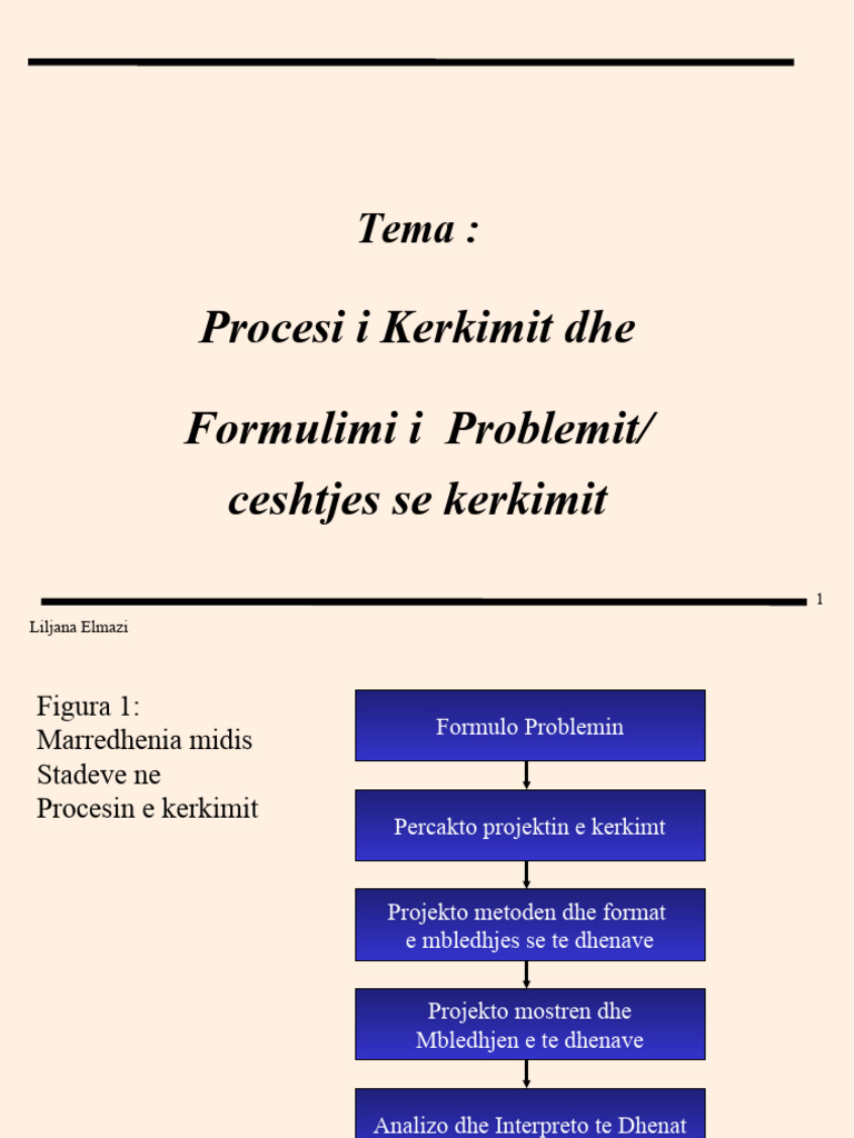 Met. Kerkimi. Tema.5-6. Vazhdim - Procesi | PDF