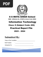 IT Practical File Grade 10 | PDF | Computing