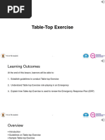 Table-Top Exercise Guidelines for Emergencies | PDF | Fire Safety
