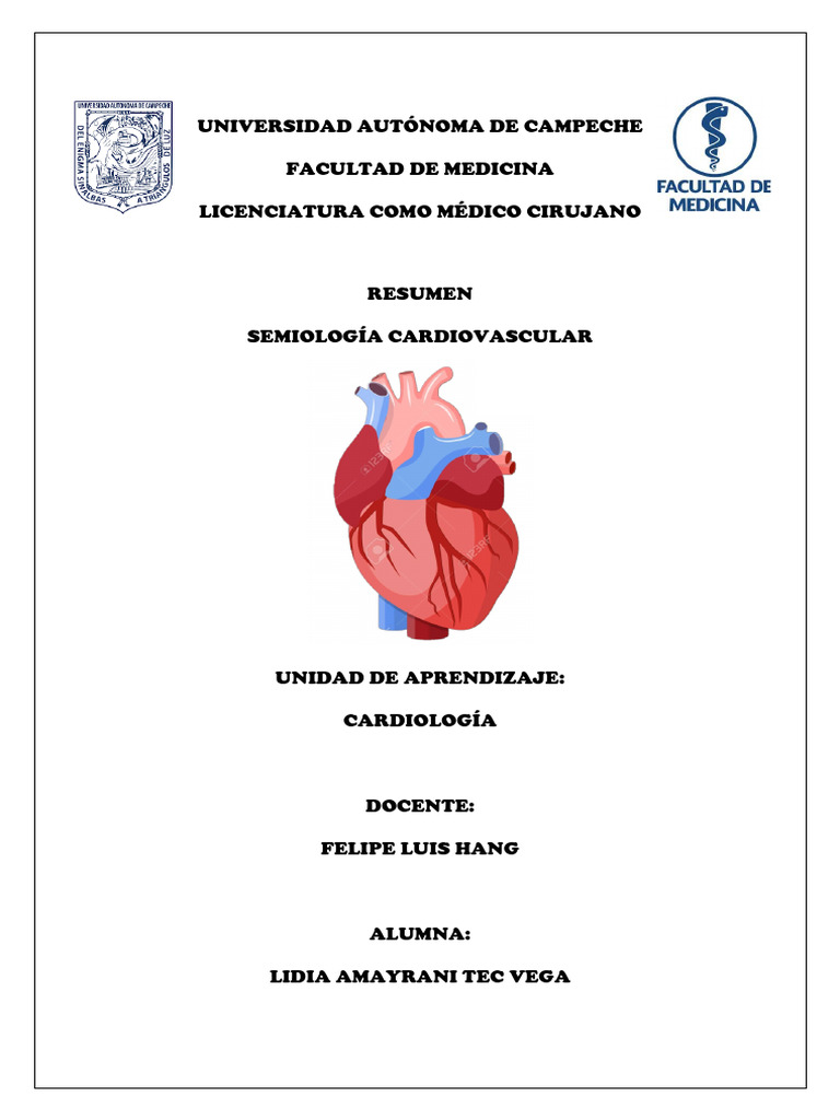 Semiología Cardiovascular y Choque de Punta | PDF | Corazón ...