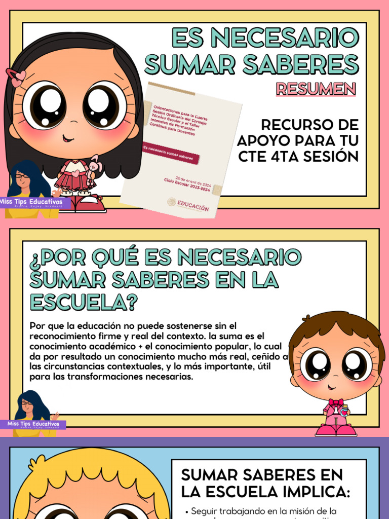 Sumar Saberes Recurso Cte | PDF | Ciencias sociales