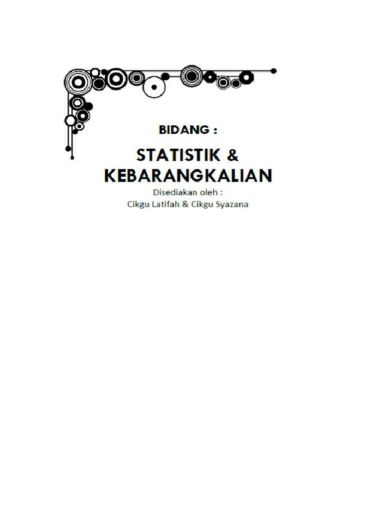 Soalan Statistik Dan Kebarangkalian | PDF