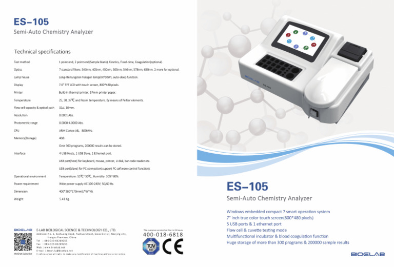 ES 105 Brochure | PDF