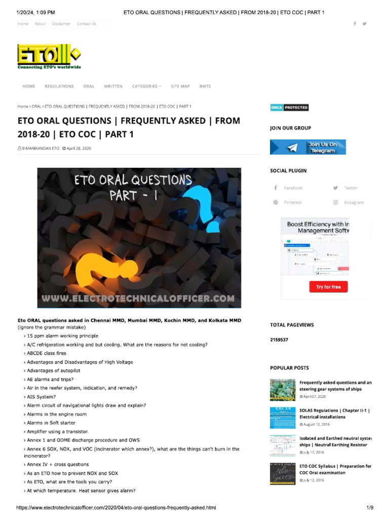Eto Question | PDF