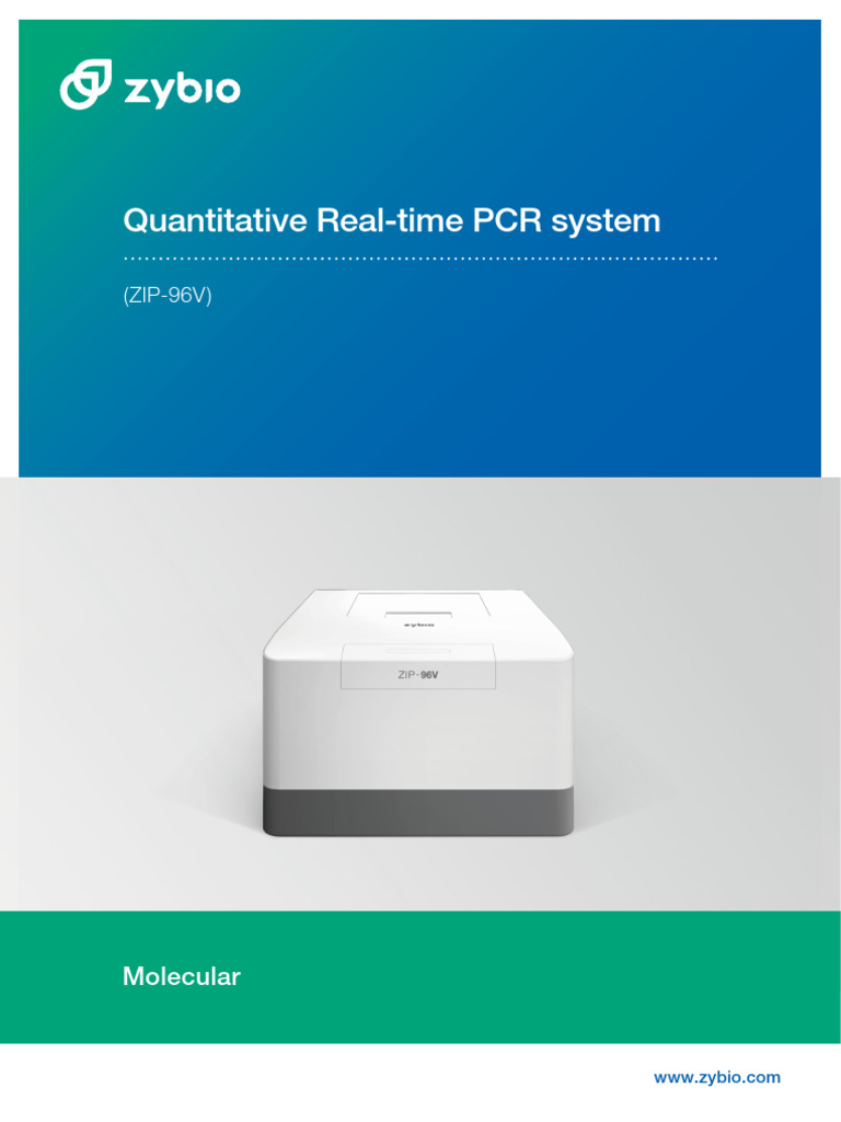 Zybio Zip 96v Quantitative Real Time PCR System 1 | PDF | Real Time Polymerase Chain Reaction ...