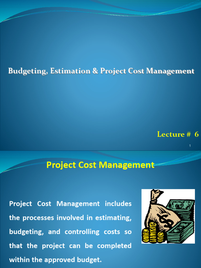 CPM Lec 6 Cost MGMT | PDF | Business | Business Economics