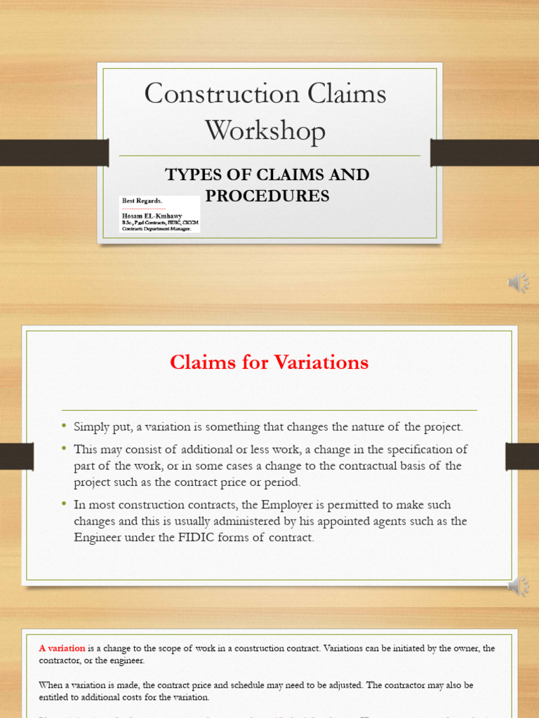 1-Claims For Variations | Download Free PDF | Justice | Crime & Violence