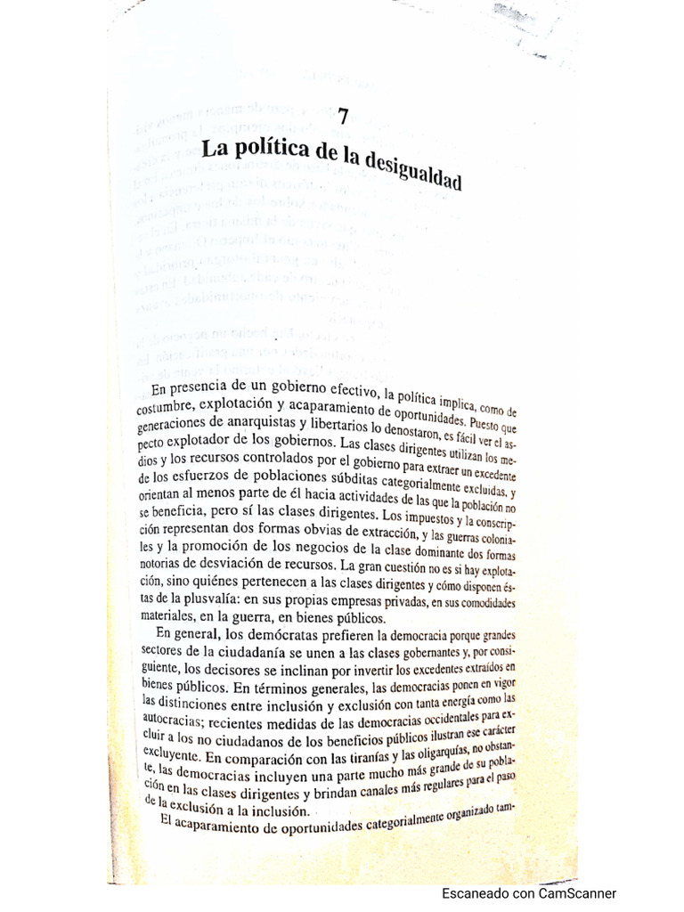 03 LECTURA La desigualdad persistente | PDF 03 LECTURA La desigualdad persistente | PDF