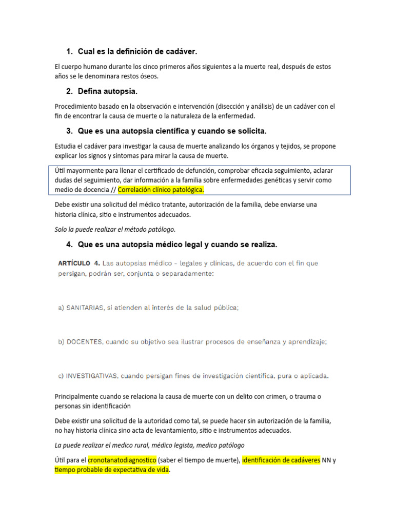 Autopsia | PDF | Descomposición | Trombo