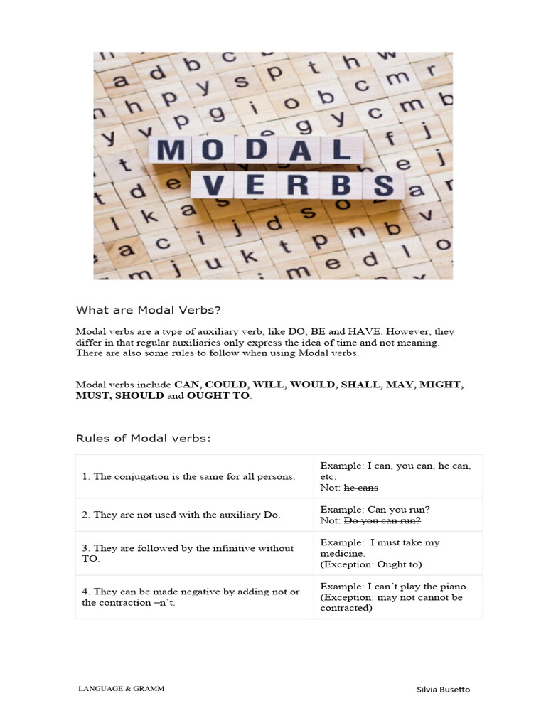Modal Verbs | PDF | Semantic Units | Linguistics