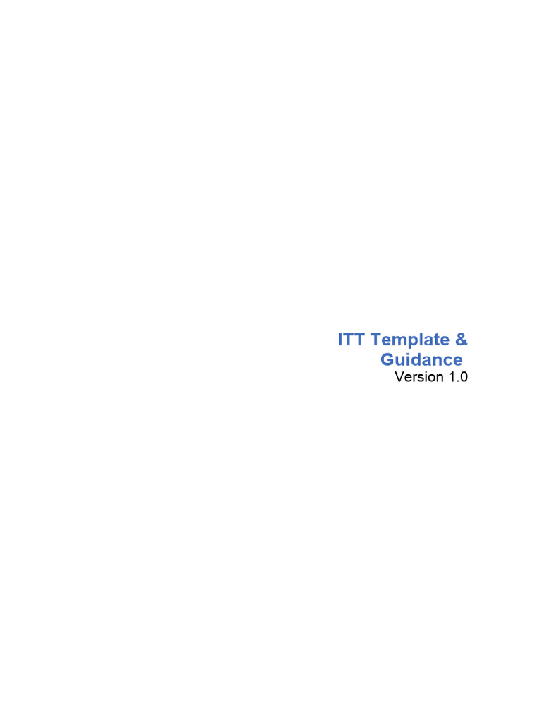 It T Template and Guidance | PDF | Taxes | Procurement
