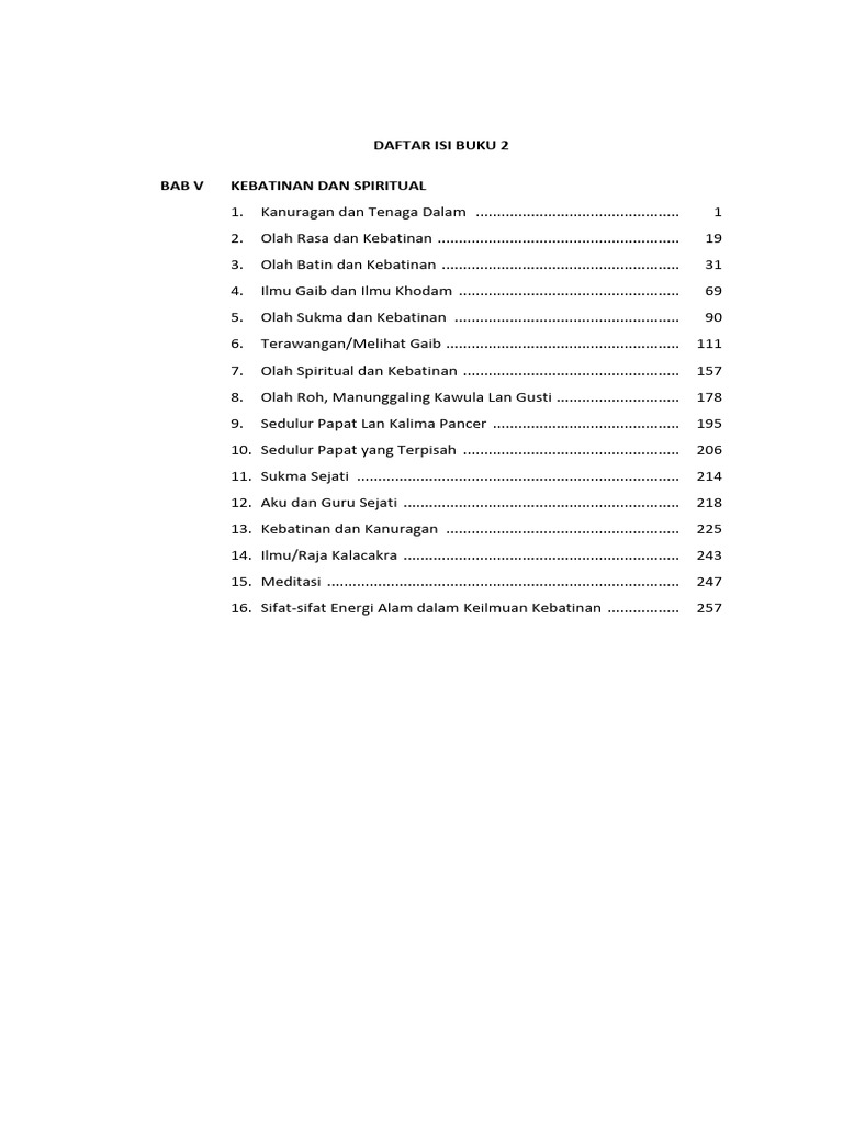 Daftar Isi 2 | PDF